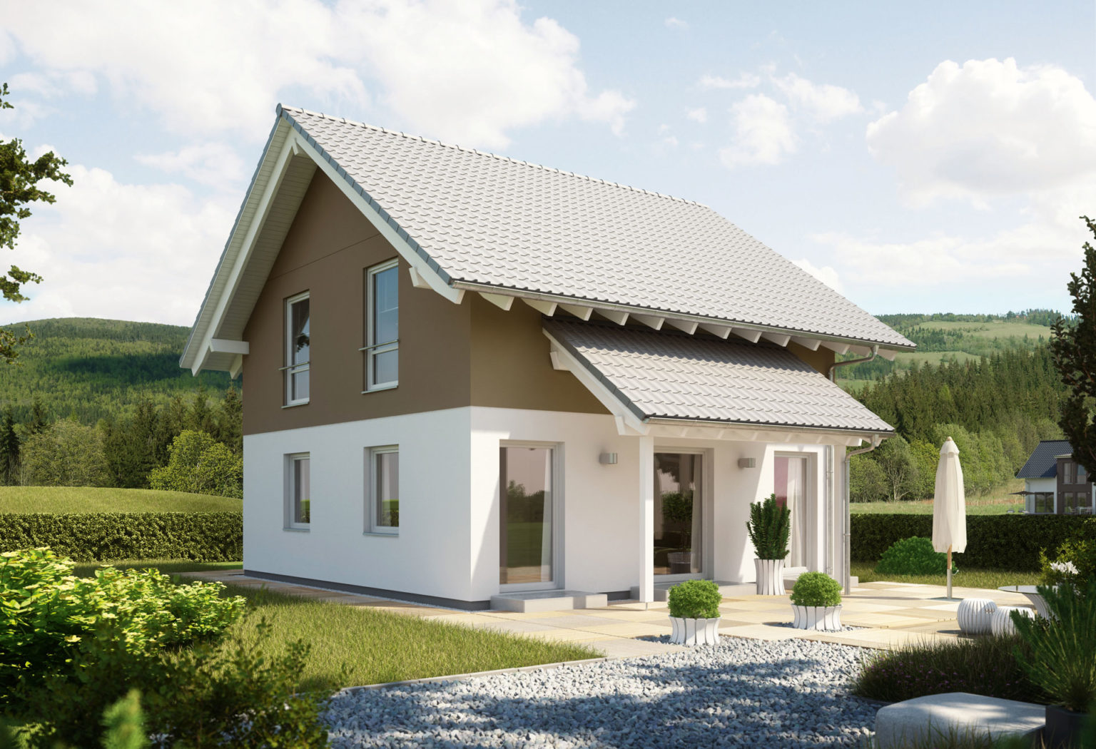 Kleines Fertighaus F 252 R 2 Personen Haus Bauen